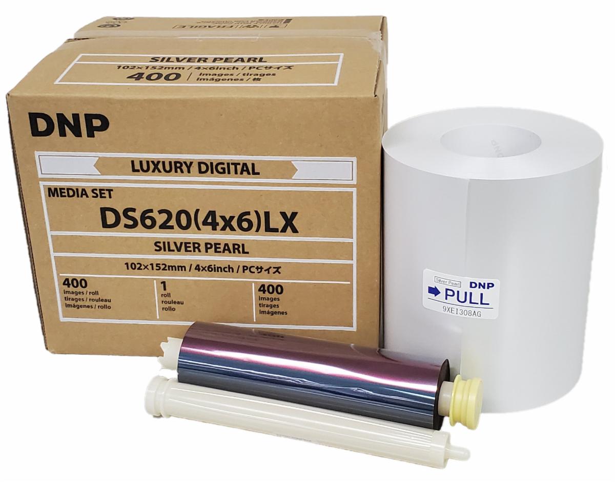 DNP Silver-Pearl Finish 4" x 6" Luxury Media for use with DS620A Print ...